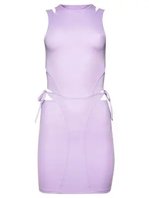 Vetements Deconstructed Mini Dress - Purple