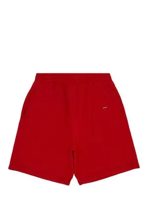 Supreme Overdyed Small Box Sweatshort Red