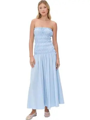 VRG GRL Isabel Strapless Maxi Dress - Blue