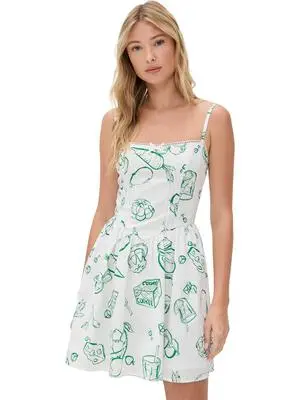 MOON RIVER Spaghetti Strap Mini Dress