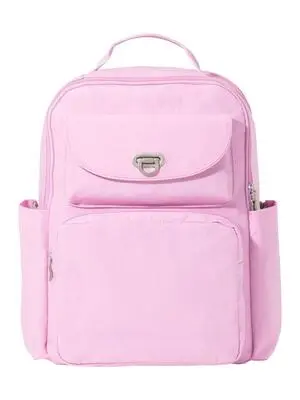 BAGGALLINI Laptop Backpack With Flip Lock Closure Hibiscus Pink