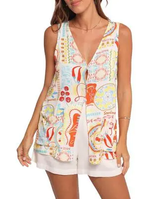 PETAL & PUP Printed Sleeveless Tunic - Aelia