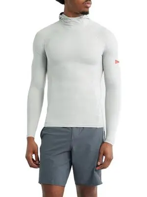 FLORENCE Long Sleeve Hooded Rashguard - Silver