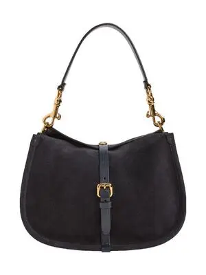 Etro Belted Suede Hobo Bag - Blue