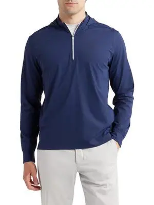 Johnnie-o Performance Quarter Zip Hoodie - Navy