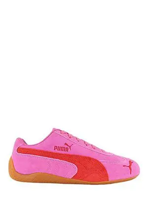 PUMA Speedcat OG Suede Low-Top Trainers Pink Red