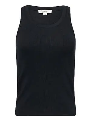 Vince Stretch-jersey Top - Black