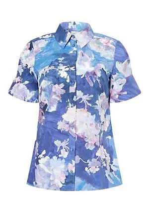 ERDEM Floral Cotton-Poplin Shirt