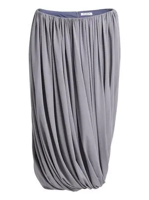 Alaïa Soft Jersey Draped Skirt - Gray