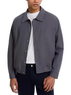 FRAME Blouson Cotton Jacket - Cloud Gray