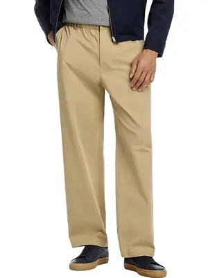 FRAME Straight Leg Easy Trousers - Oxford Beige