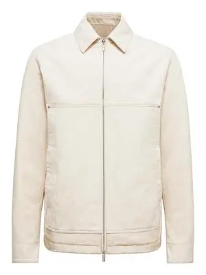 Moncler Ormoy Denim Down Shirt Jacket - White