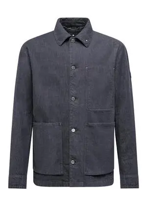 Moncler Forets 3-in-1 Denim Shirt Jacket - Blue
