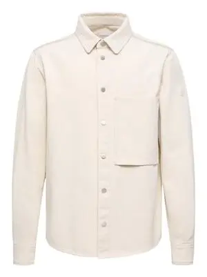 Moncler Denim Long Sleeve Shirt - White