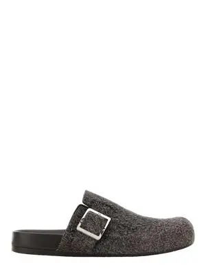 Loewe Ease Buckle Slippers Brown