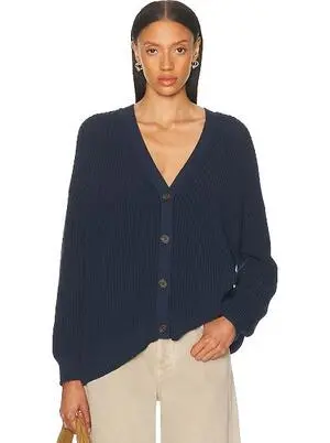 Jenni Kayne Cotton Cocoon Cardigan - Navy