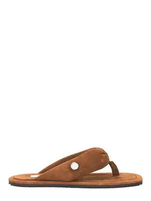 Attico Indie Flat Thong Sandal - Pale Brown