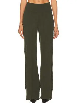 Stella McCartney Wool Wide Leg Pants Olive