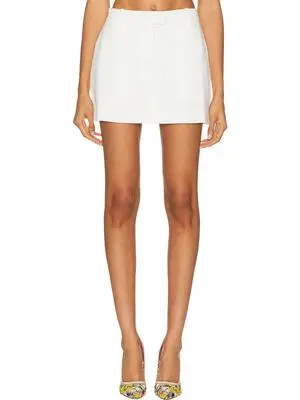 Renggli Linen Blend Mini Skirt - Bone