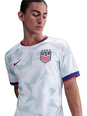 Nike Uswnt 2025 Stadium Home Dri-fit Soccer Replica Jersey - White