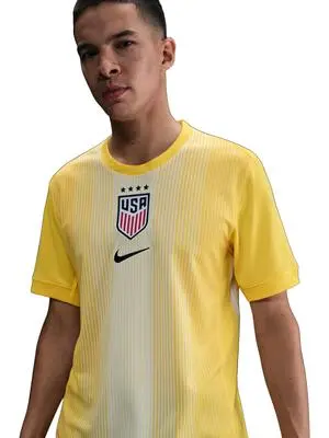 Nike Uswnt 2025 Stadium Goalkeeper Dri-fit Soccer Replica Short-sleeve Jersey - Yellow