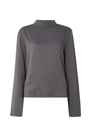 HOUSE OF DAGMAR Longsleeve Top - Charcoal Grey
