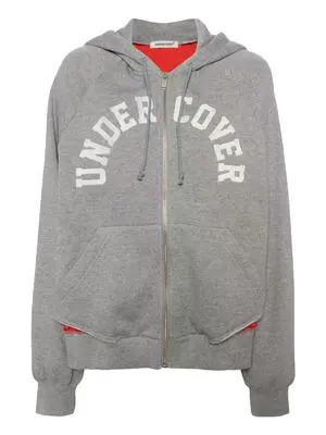 UNDERCOVERISM Logo-embroidered Hooded Jacket - Grey