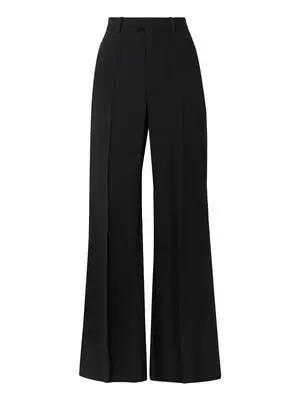 Balenciaga Cotton Flared Trousers - Black