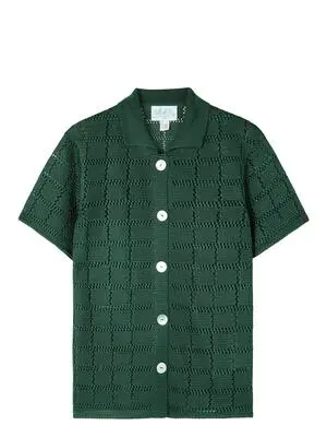 Calle Del Mar Open-knit Shirt - Green
