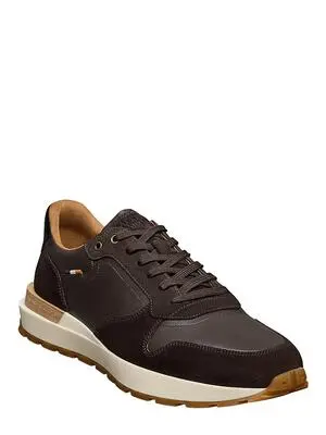 Allen Edmonds Lionel Leather Low Top Sneakers - Dark Brown