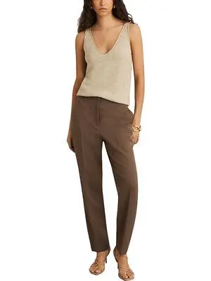 REISS Petites Gabi Trousers - Mink Neutral