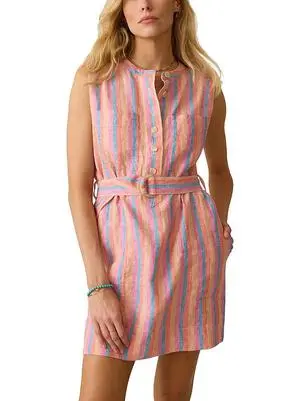 FAHERTY BRAND Avalon Stripe Linen Dress