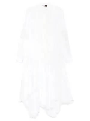 Loewe Lace-paneling Midi Dress - White