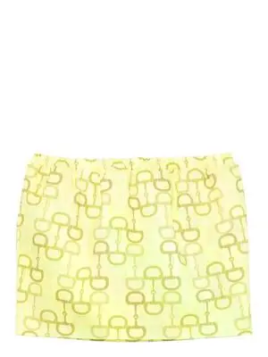 Gucci Printed Mini Skirt - Yellow