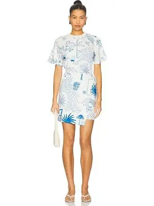 NEVER FULLY DRESSED Isla Wrap Dress - Palma
