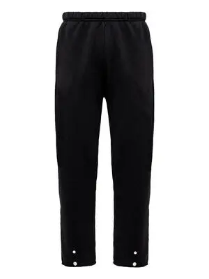 LES TIEN Snap Front Pants - Black