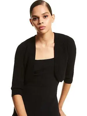 Michael Kors Cashmere Shrug - Black