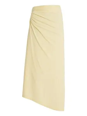 Significant Other Shelby Ruched Maxi Skirt - Yellow