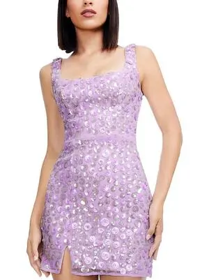 Dress The Population Moxie Dress - Lilac Multi