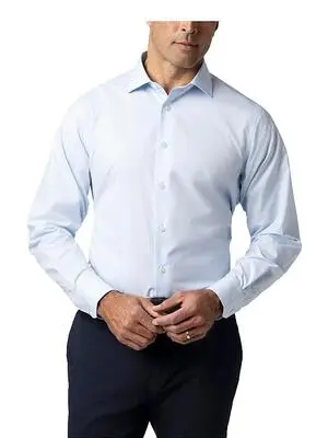 Robert Talbott Reynolds Light Weight Poplin Contemporary Fit Shirt - Light Blue