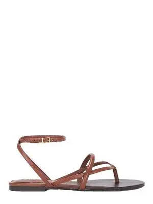 Schutz Diana Flat Sandal - Desert Brown