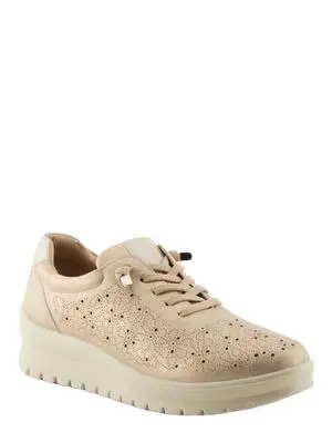 SPRING STEP SHOES Rayfield Lace-Up Sneakers Gold