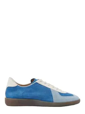 SCAROSSO Colour-blocked Suede Sneakers - Blue