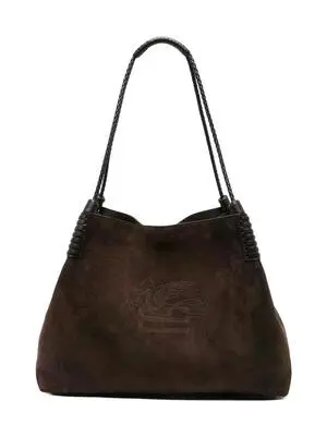 Etro Suede Shoulder Bag - Brown