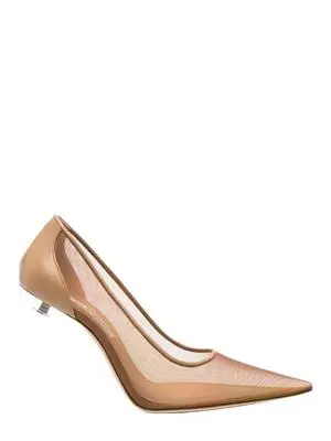 Victoria Beckham Mesh Heeled Pumps - Brown