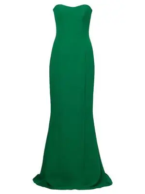 Safiyaa Angelina Strapless Gown - Green