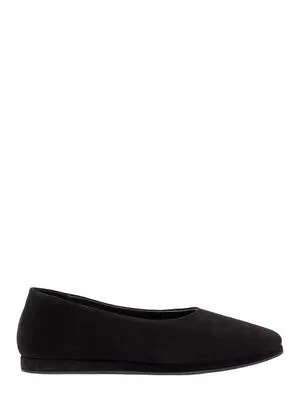 SAMAN AMEL City Suede Slip-on Shoes - Black