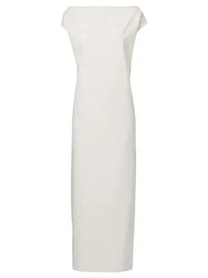 Khaite Ayame Open-back Cotton Maxi Dress - White