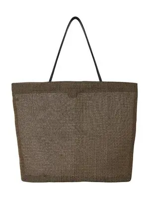 THE ROW Barn Tote Bag In Vivid Mesh - Blue