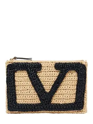 Valentino Garavani Viva Superstar Crochet Clutch - Beige